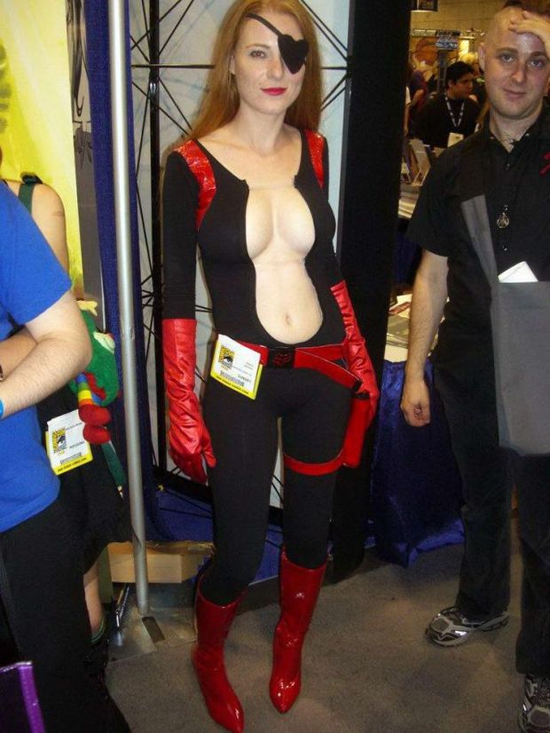 Hot Costume Pic With Stunning Rack Hotintights
