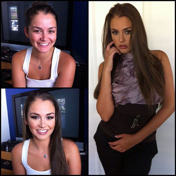 Porn Stars Before And After Their Makeup Makeover Selbank