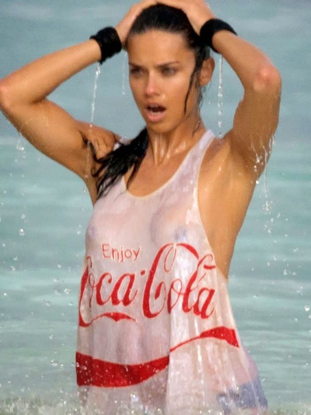 Adriana Lima Braless See Through Photoshoot Senorita25
