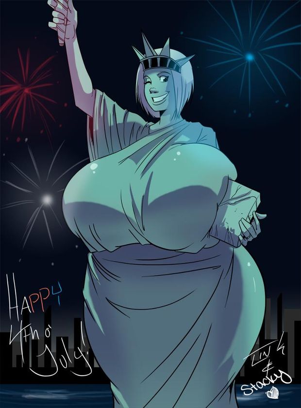Pimped Out Statue Of Liberty Cartoonish Sho Nuff
