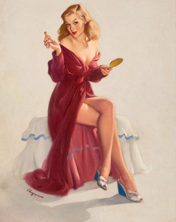 Valentine Kisses Gil Elvgren Rosomakha