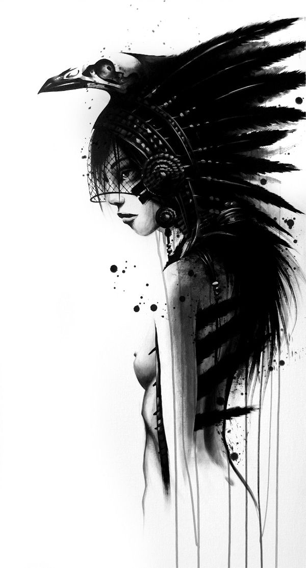 Sexy Native American Art Rendering Aaronalan77