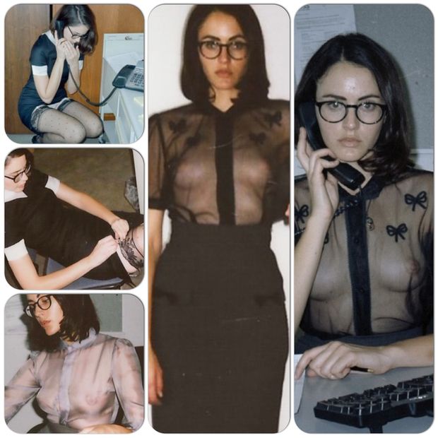 Sexy Stockings And See Thru Shirt With No Bra Gthang