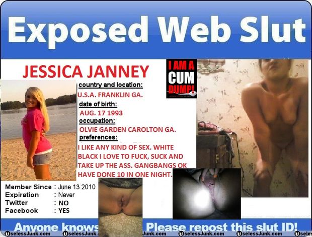 Jessica Janney Slut Card Justme21