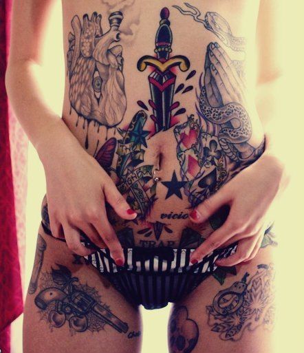 Peroxide Tattooing Girls Pin 23206672