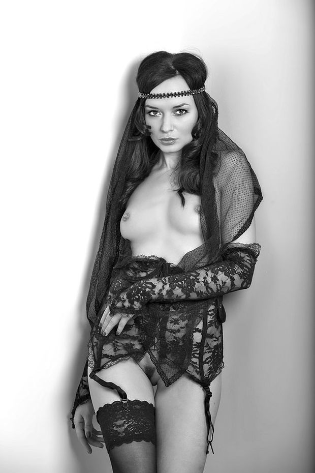 Dress Stockings Spreading Lingerie Model 16419 Stockingsnheels