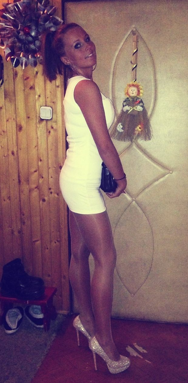 Leggy Blonde Wearing Some Nice Tight Mini Dress Kar0