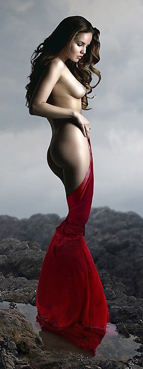 Red Mermaid Gown Zeba22