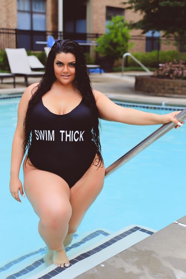 Swim Thick One Piece Black Swimsuit Ginge87