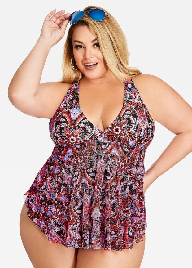 Triple Tier Surplus Tankini Kingofbustyislandxii