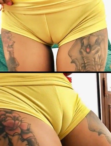 Sophies Yellow Yoga Shorts Sadielexxxington