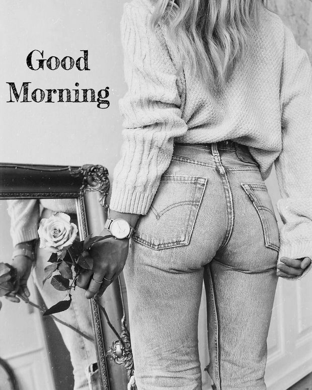 Good Morning Tight Levis Jeans Ass And Rose Crimmy