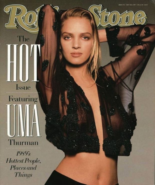 Uma Thurman Rolling Stone Mag Cover Blue92