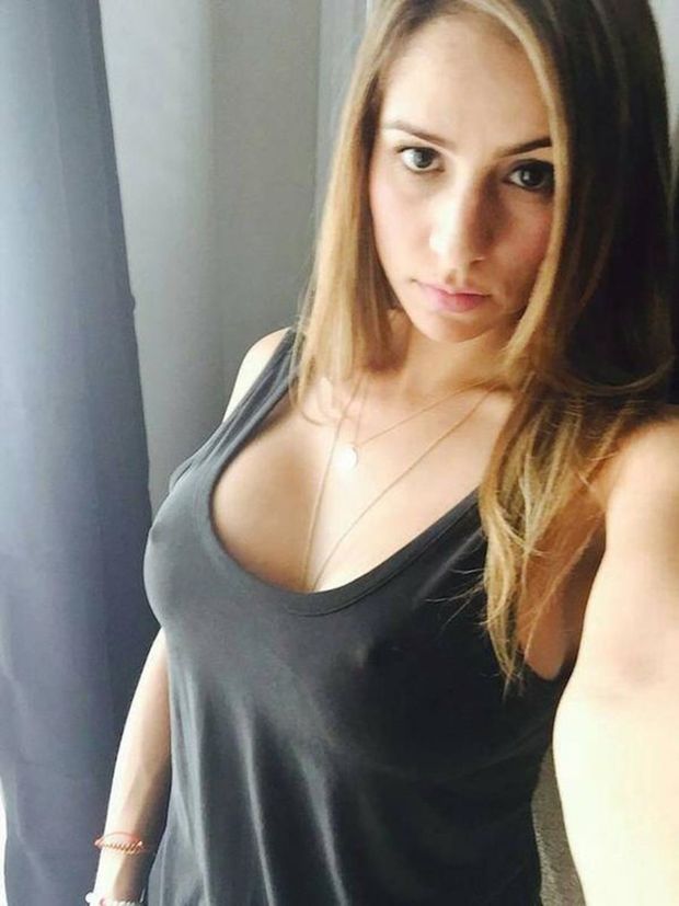 Serious Tight Grey Top Pokies Curiousandhorny