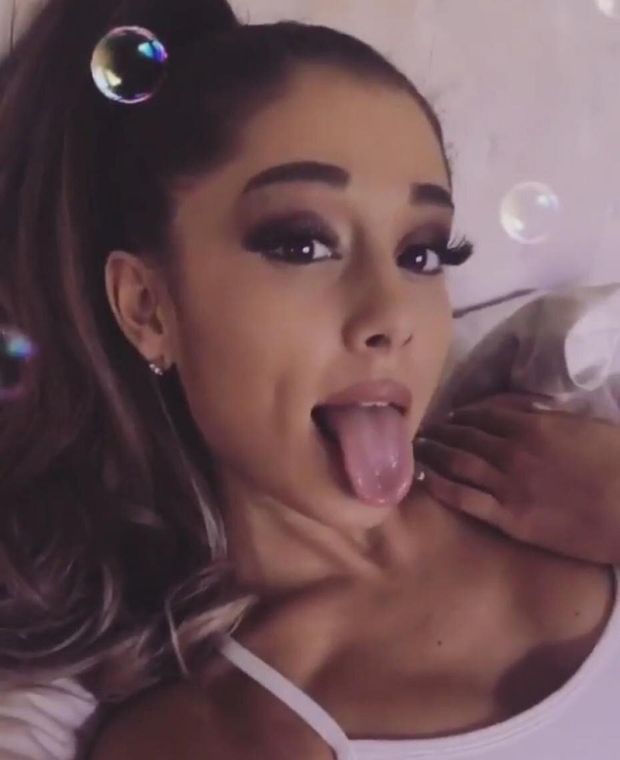 Ariana Grande Tongue Cummingforyu