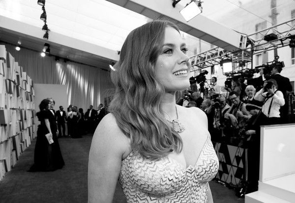 Amy Adams Oscars 2019 Black And White Rider8344