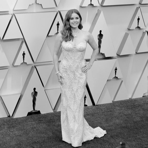 Amy Adams Oscars 2019 Black And White Ii Rider8344