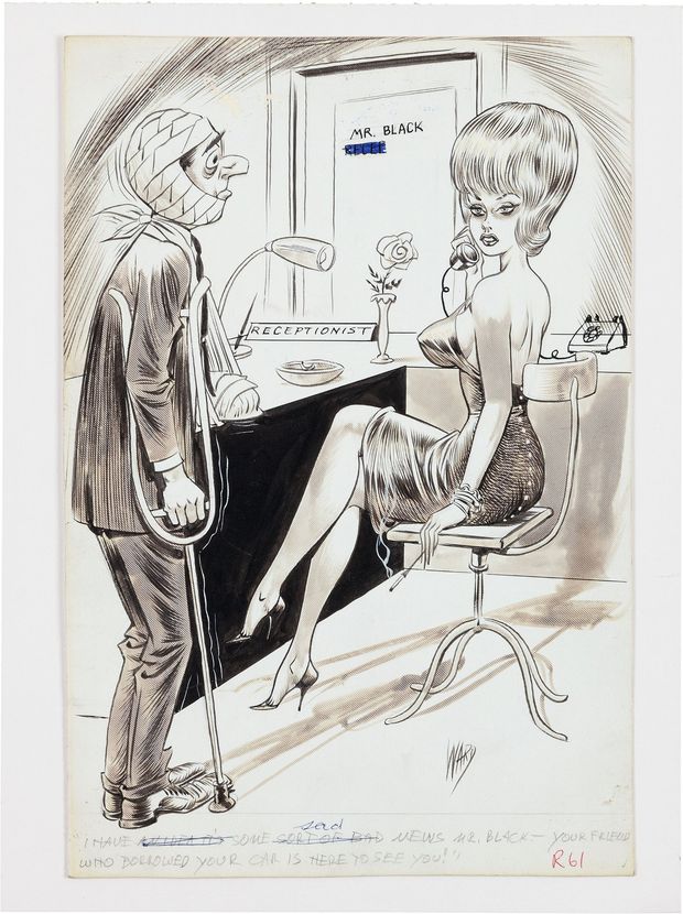 Bw Humorama Cartoon Illustration 1965 Nqs