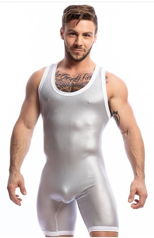 White Mesh Singlet Phnix