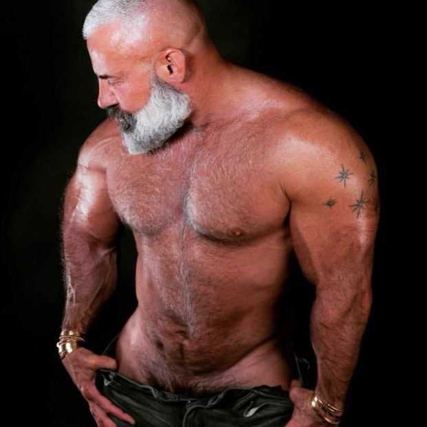 Muscle Beard Older Men Phnix