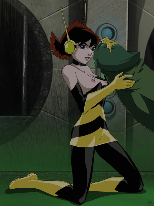 Wasp Posing Near A Giant Cock Afiero