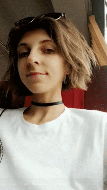 Flashing Her Huge Tits On The Train Melatone