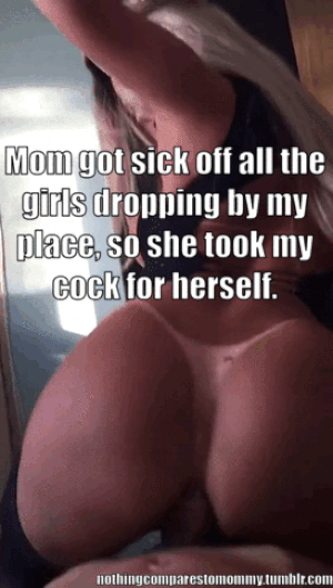 S Mom Son Caption