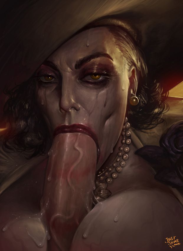Lady Dimitrescu Sucks Cock Rasti