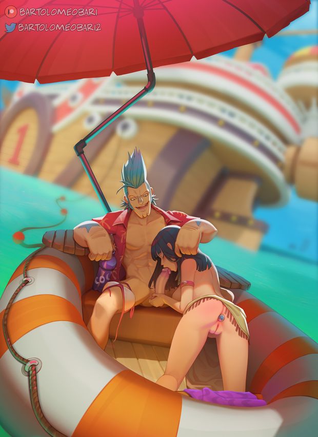 Nico Robin Franky And Thousand Sunny One Piece Nerve000