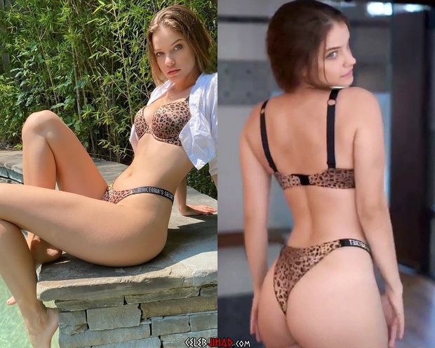 Barbara Palvin Strips Down To Her Leopard Thong Samharis