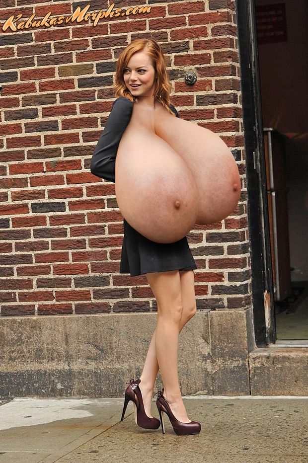 Emma Stone Exposing Her Huge Tits Out In Public Kabuka