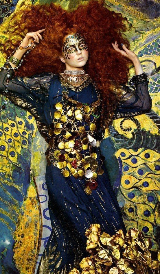 Lily Cole Klimt Inspired Shoot Sinamoon