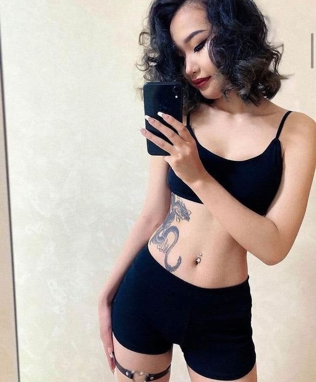 Sexy Mongolian Woman Front Of Mirror Lyoscha