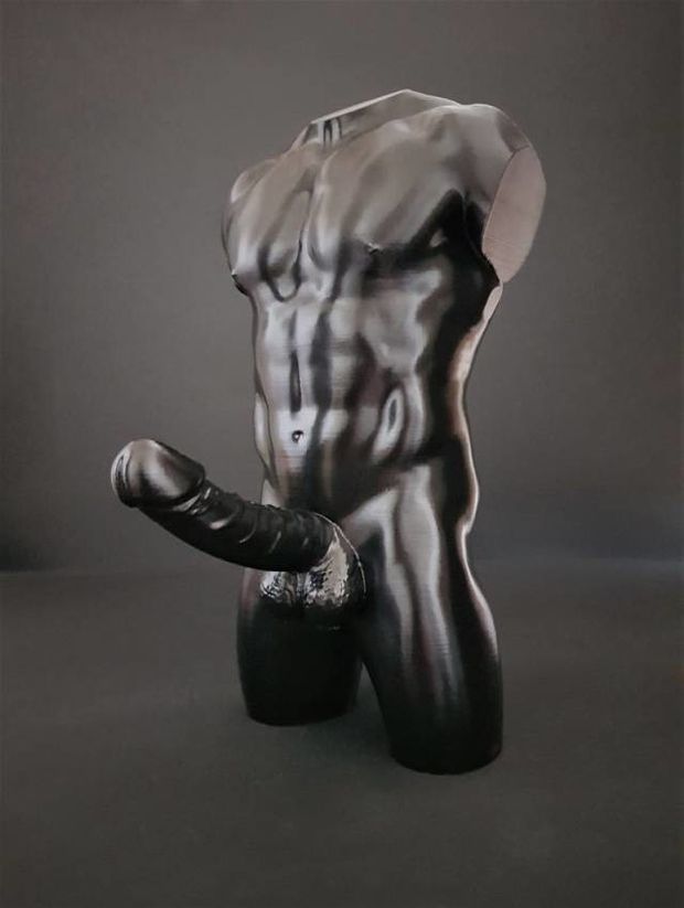 Escultura De Arte Corporal Masculino Desnudo Phnix
