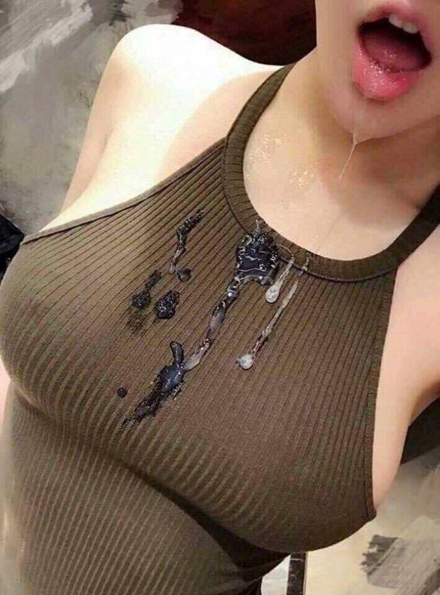 Cum Drops Run From Her Teenage Mouth Manko