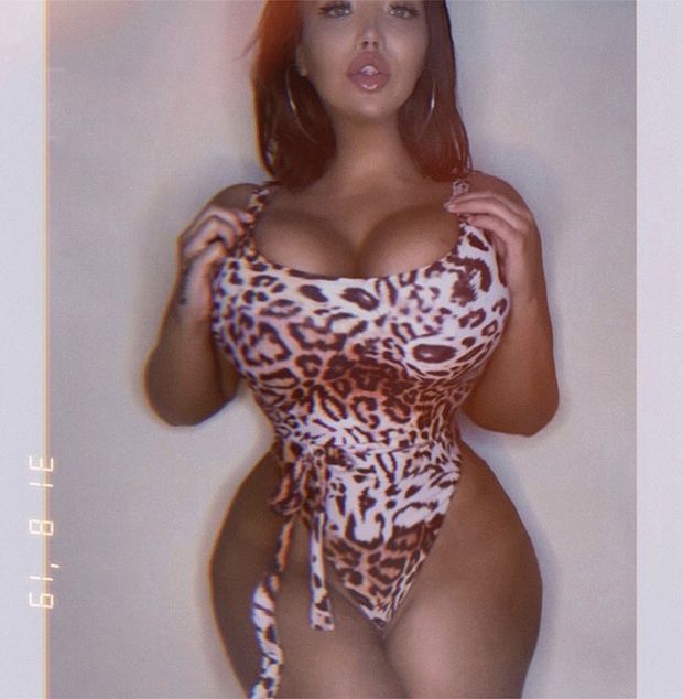 Chloe Rose Big Fake Tits In Leopard Print Swimsuit Danelectro79