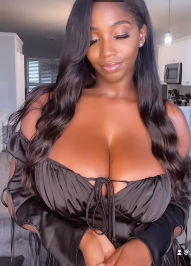 Ellie Mae Amazing Cleavage Black Tie Top Male43can