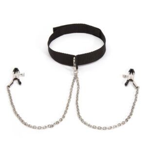 BASICS Collar with Nipple Clamps - blog bdsm