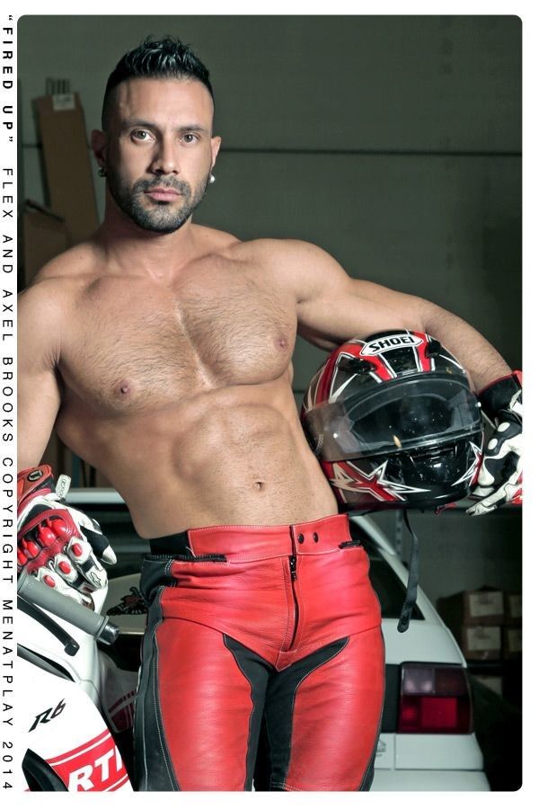 Biker Leather Red Leather Phnix