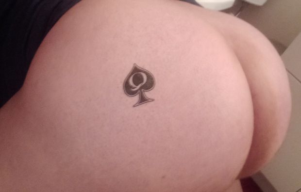 Earned My Queen Of Spades Tattoo Hmu Black Guys Blackcockaddict