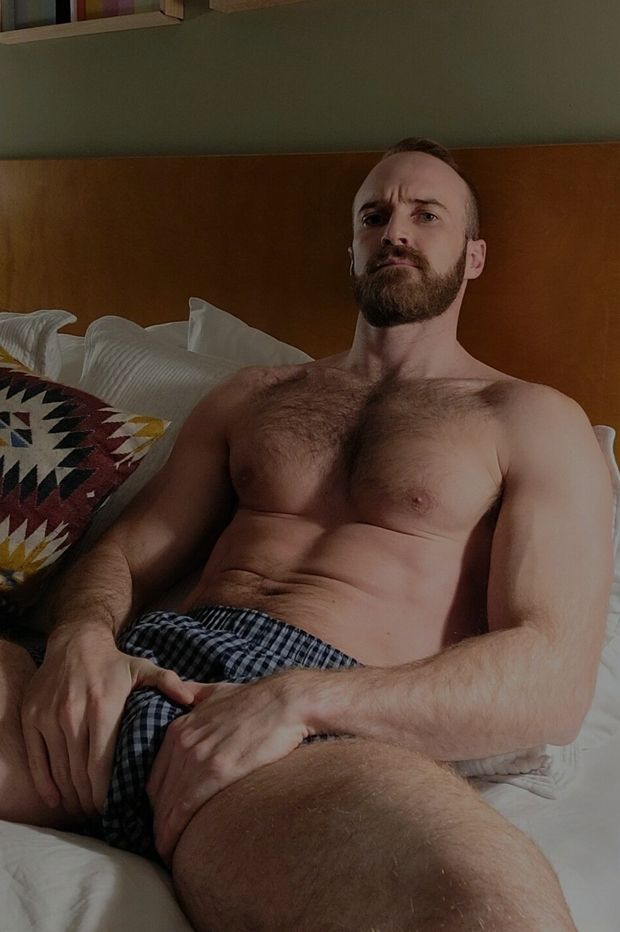Shirtless Male Hairy Chest Beard Mature Muscular Phnix