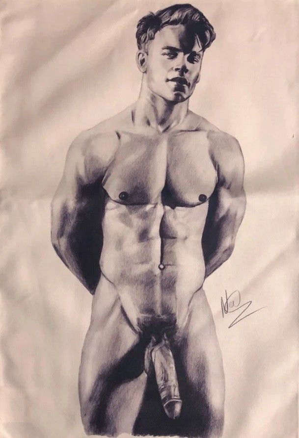 Desnudo Masculino Por El Artista Neil Rca Phnix