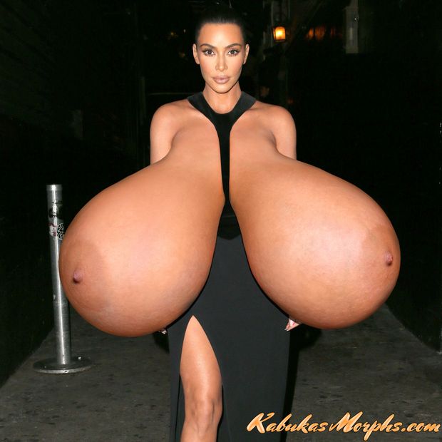 Kim Kardashian In Skimpy Black Dress Shows Her Kabuka