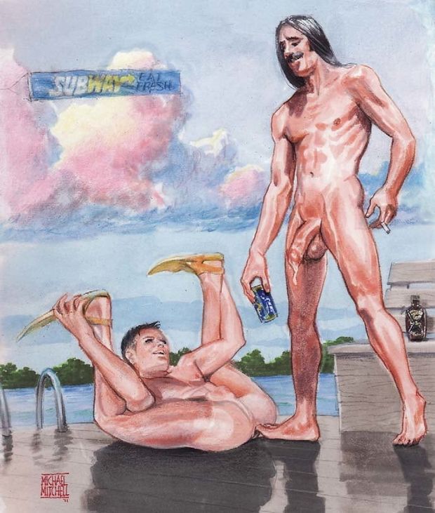 Gay Cartoon Artists Michael Mitchell Phnix