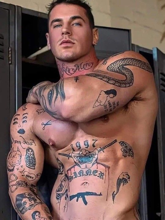 Muscles Ink Eyes Mouth Jaw Pecs Delts Bis Xplodor