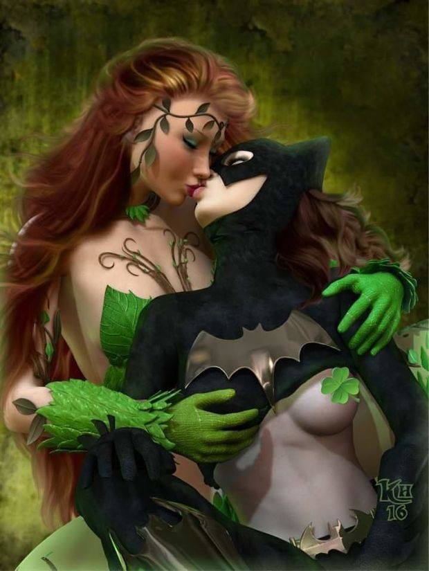 Poison Ivy And Batgirl Maharnweoo