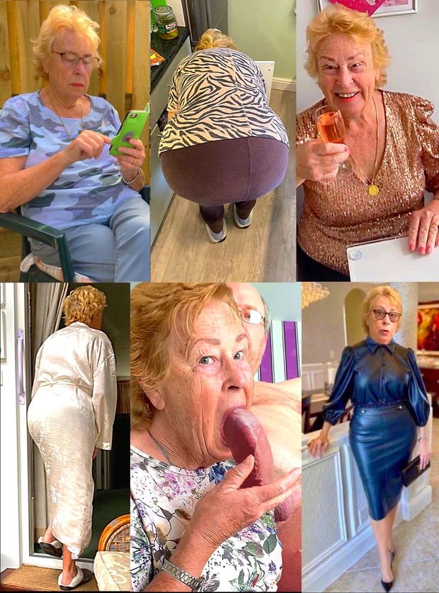 Cock Sucking Granny Cathy Neighbour Sex Slut Big Shinyskirtcathy