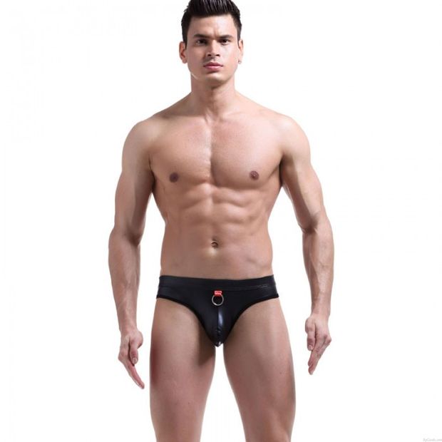 Sexy Simili Cuir Cerceau Anneaux Poche Bombée Lilywendy