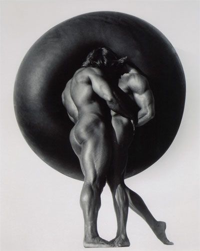 1990 Vintage Herb Ritts Male Nude Men Duo Muscle Phnix