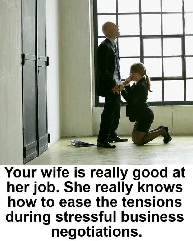 Cheating Wife Blowjob At The Office Cumhammer